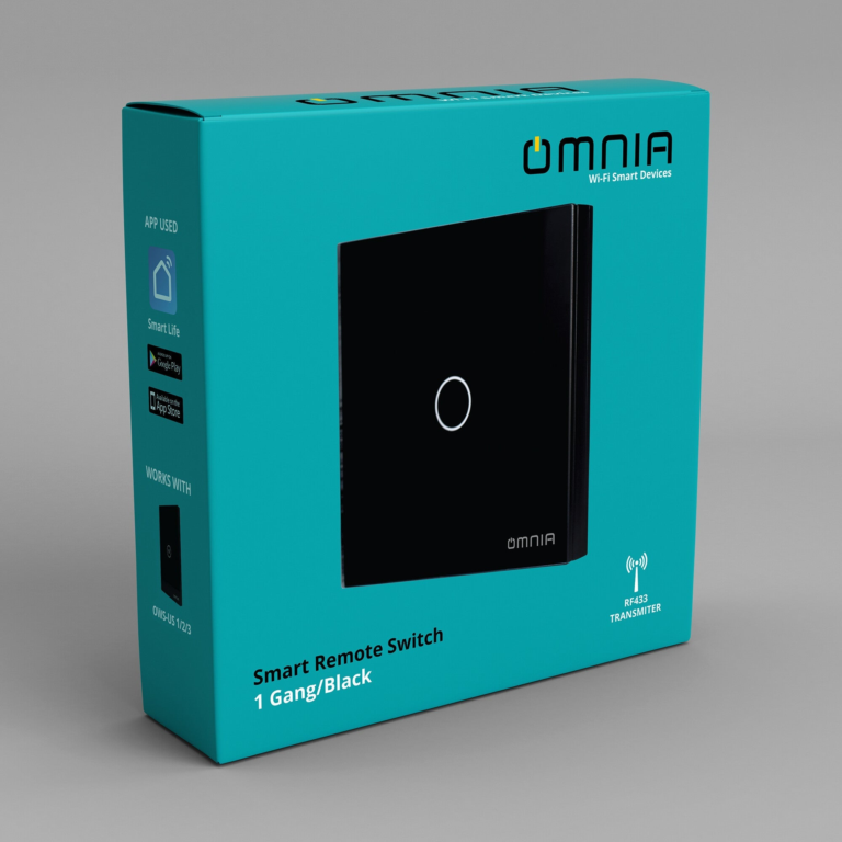 Apagador (Auxiliar) Inalámbrico Omnia RF 1 Vía – Tienda CNFL