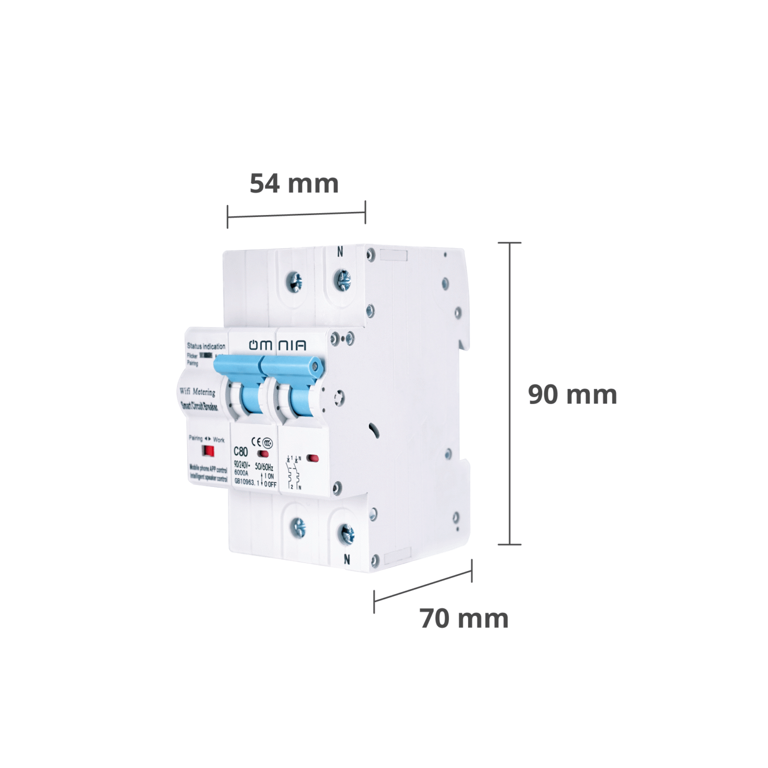 Breaker Inteligente Omnia WiFi -110V/240V – Tienda CNFL